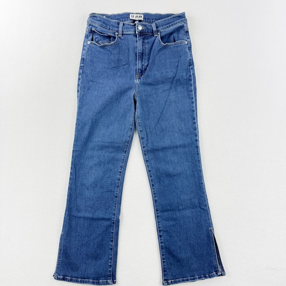 Le Jean | Jeans | Le Jean Stella Crop Flare Jeans Size 29 Womens Split ...